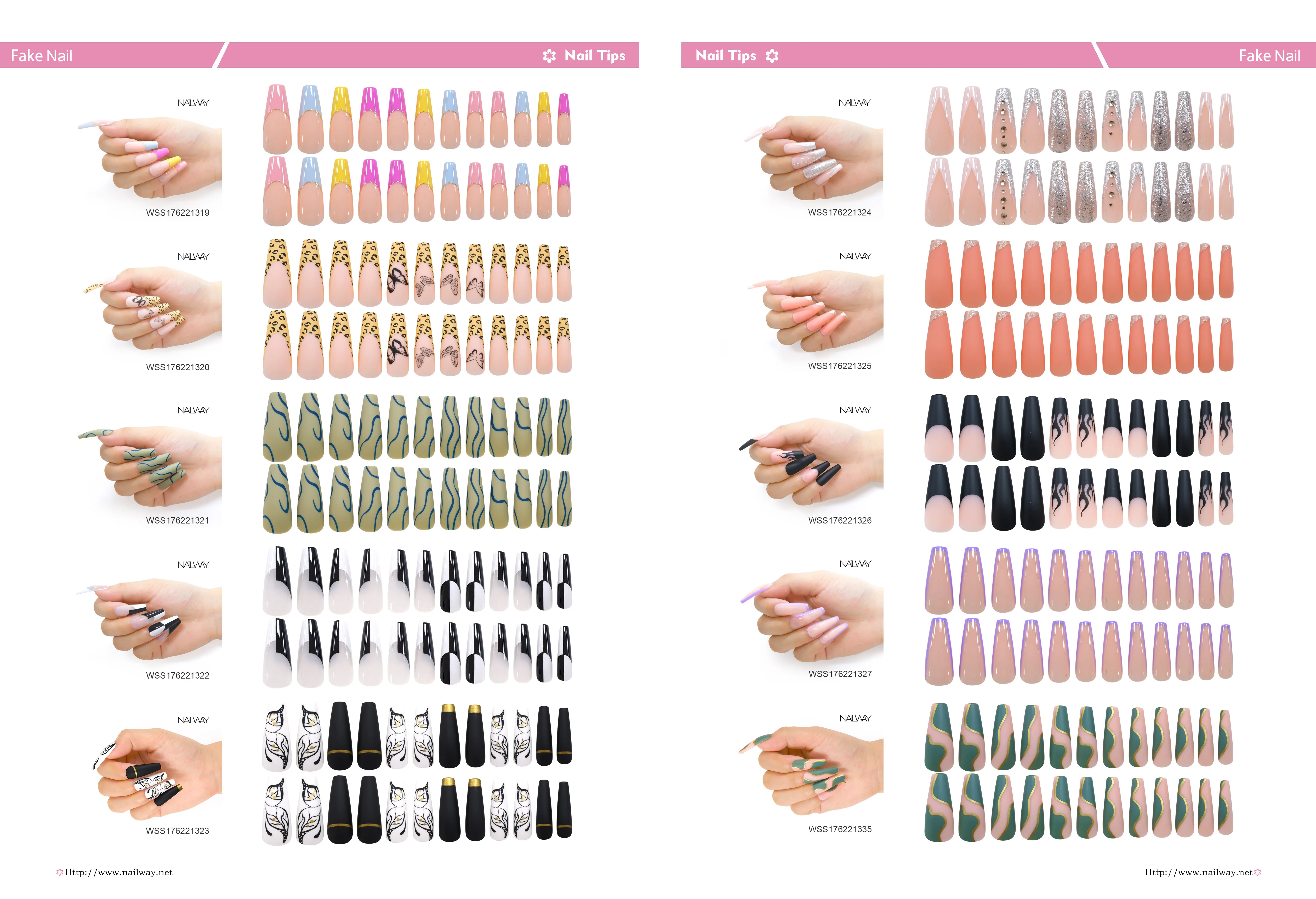 Wholesale Press on Nails - Luxury Long Coffin Ballerina