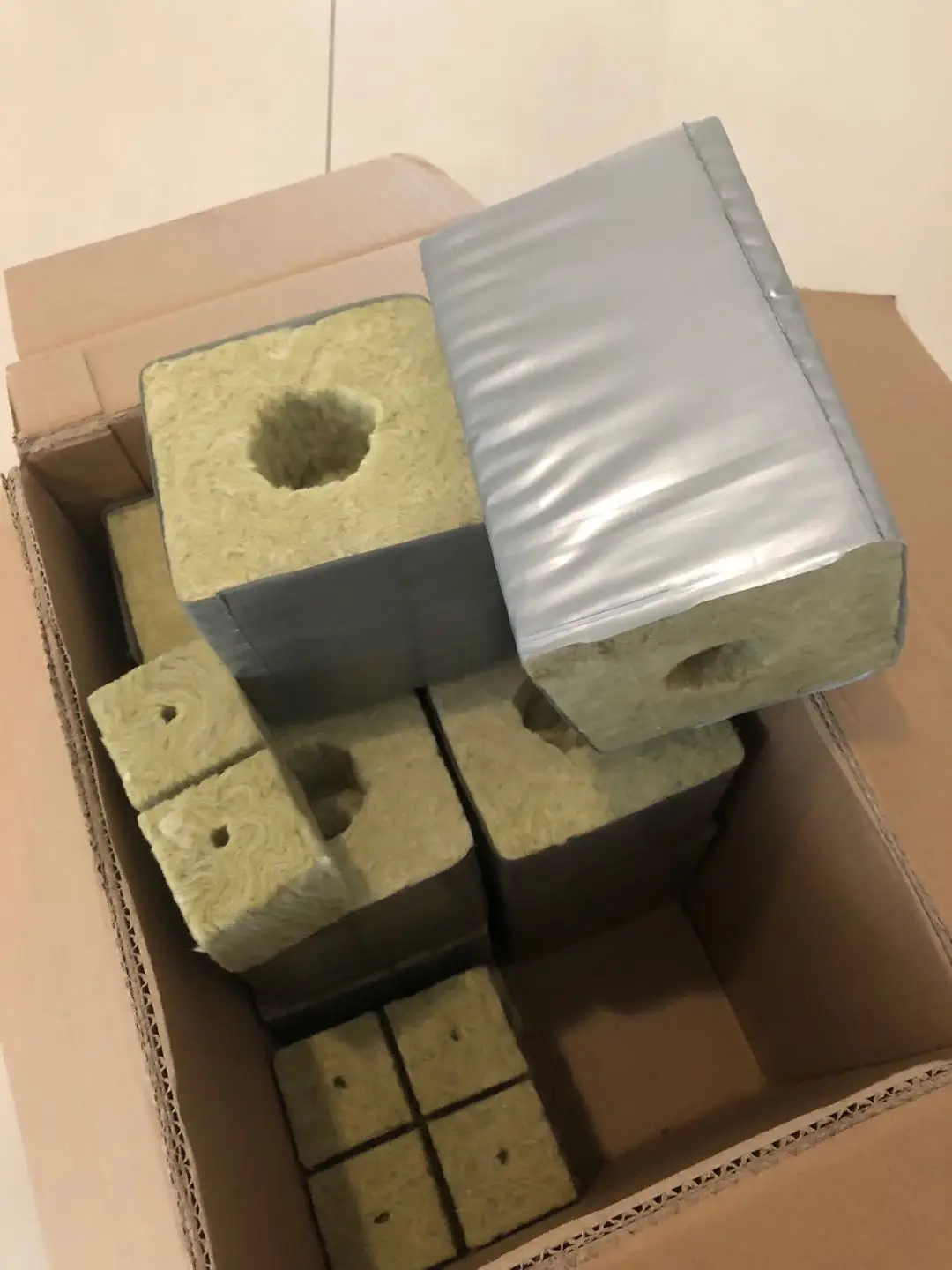 6x6x6 Rock Wool Blocks For Growing Hydroponics Cubes - Buy Gardon Rock ...