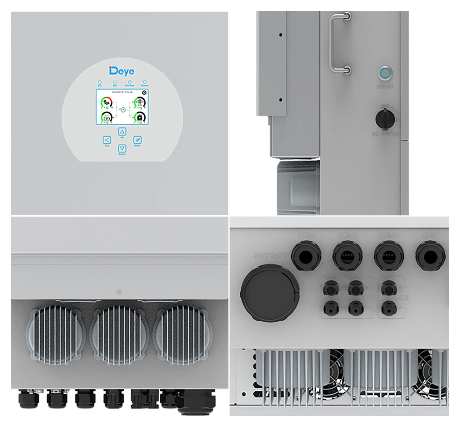 Deye Inverter 380v 3 Phase Grid Tie 70kw 80kw 90kw 100kw 110kw On Grid ...