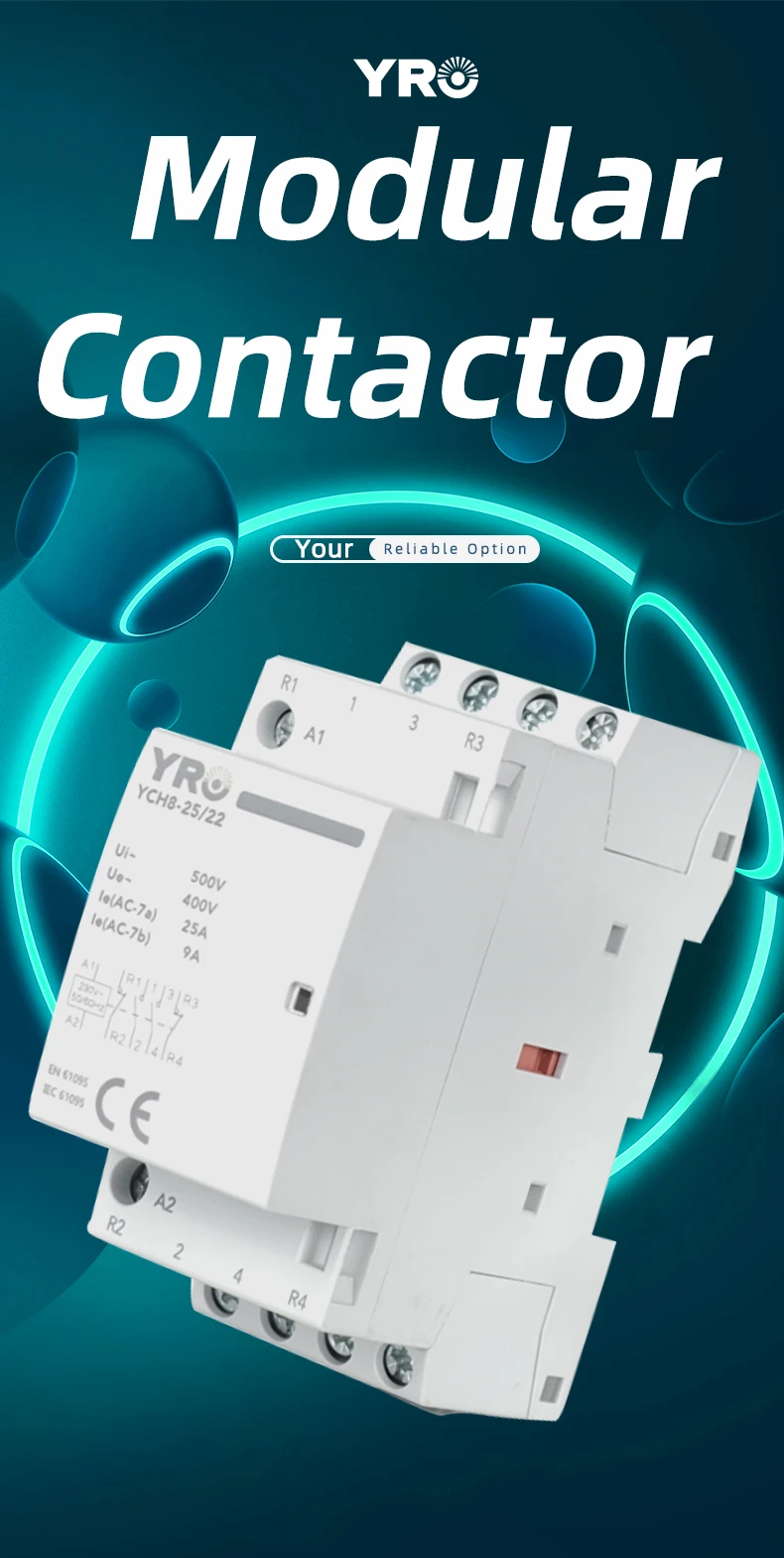 High Quality Din Rail AC Contactor Automatic Control Type Modular ...
