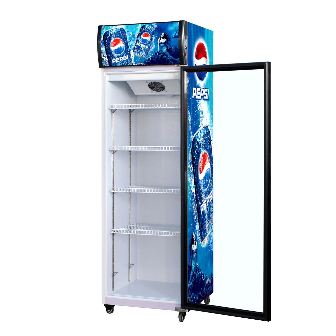 玻璃门百事可乐冷却器商用百事可乐冰箱直立式展示单玻璃门冰箱 - Buy 玻璃门百事可乐 (pepsi) 冷却器,显示冰箱专柜陈列冰箱买显示冰箱 ...