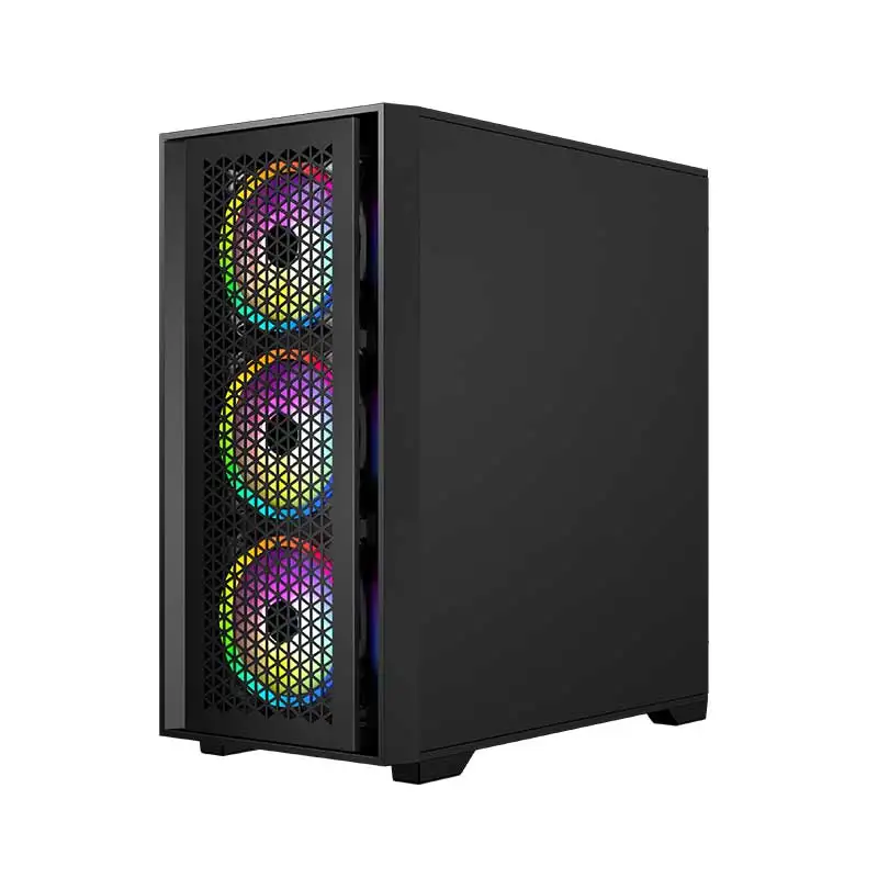 Atx Gaming Pc Case Mesh Panel Removable Gaming Computer Case Tempered ...