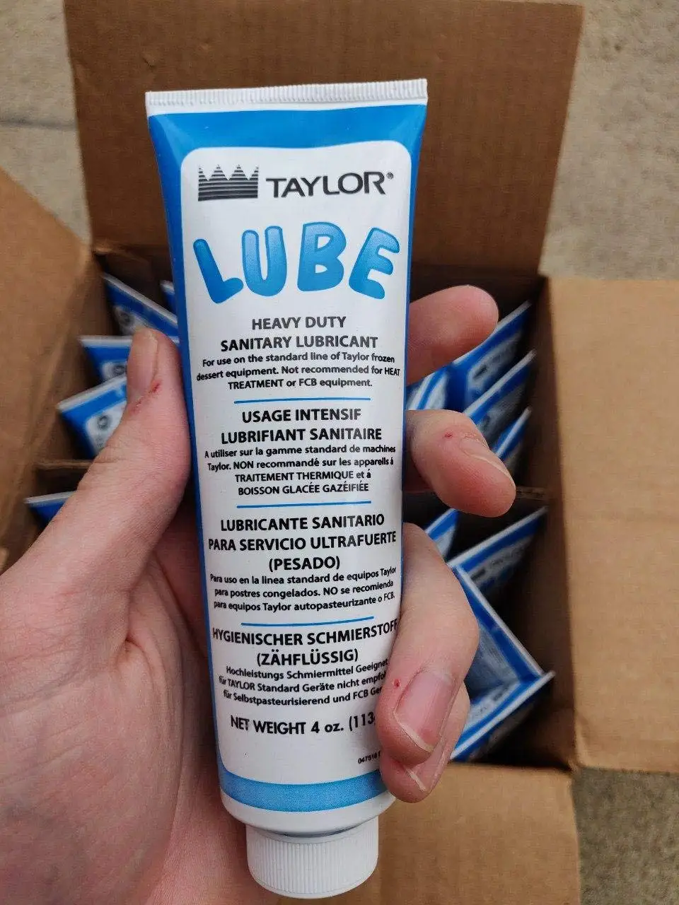 Taylor Ice Cream Machine Lube,Heavy Duty Sanitary Lubricant,Food Safe ...