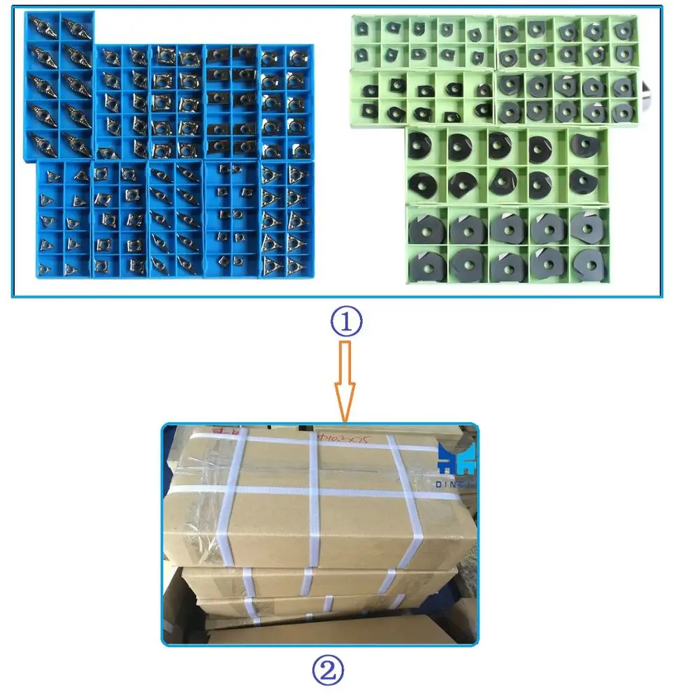 Dl China Manufactured Cnc Cutting & Milling Triangle Tungsten Carbide ...
