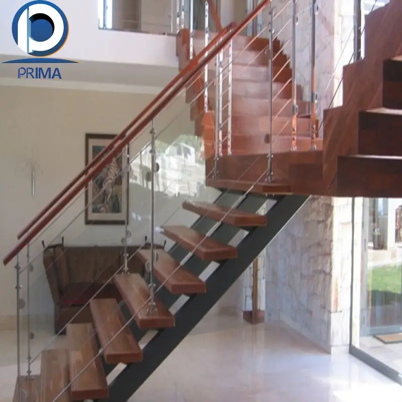 PRIMA modern floating staircase hidden cantilever stairs enter wall ...