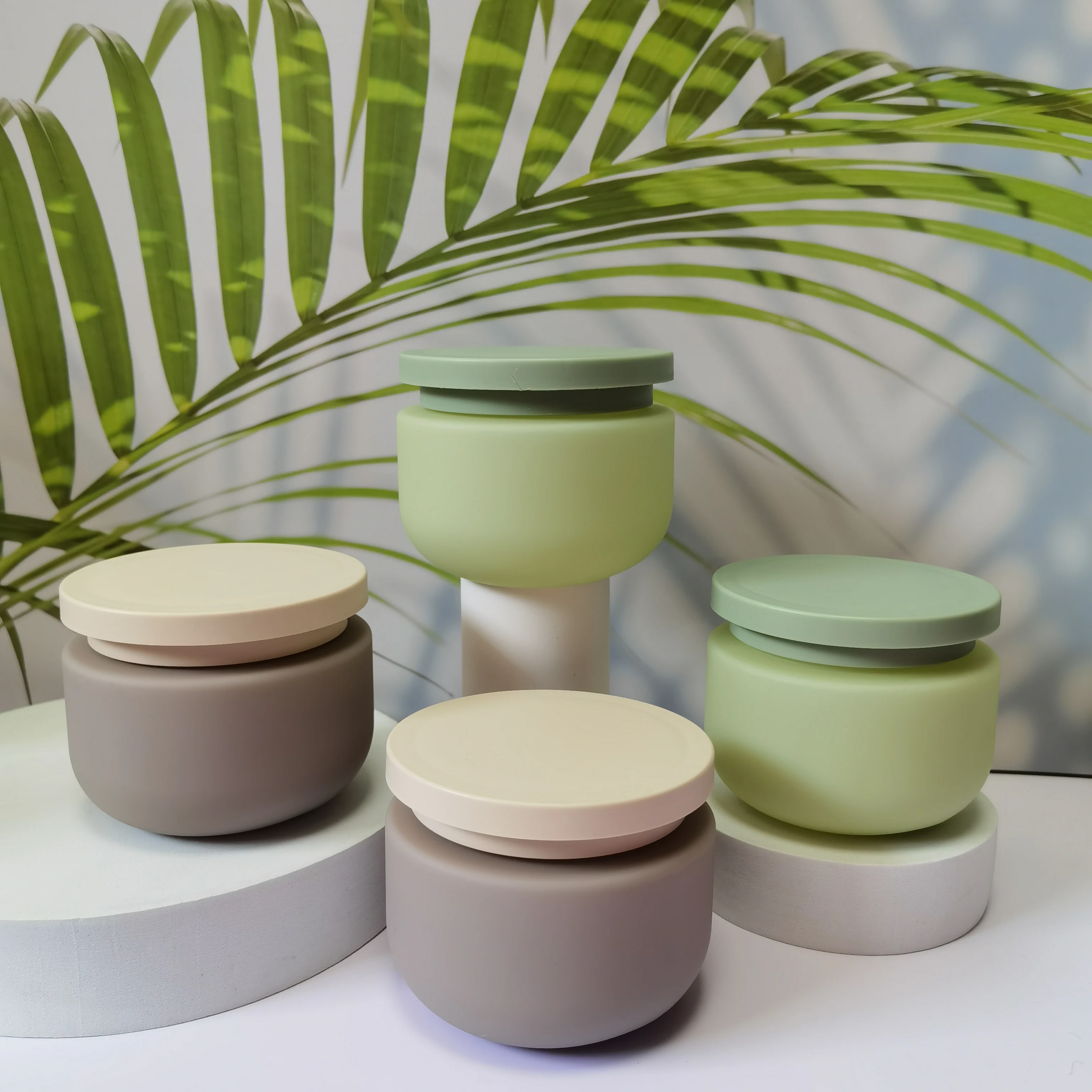 Eco-friendly Spot 250g HDPE Jars for Cosmetic Packaging