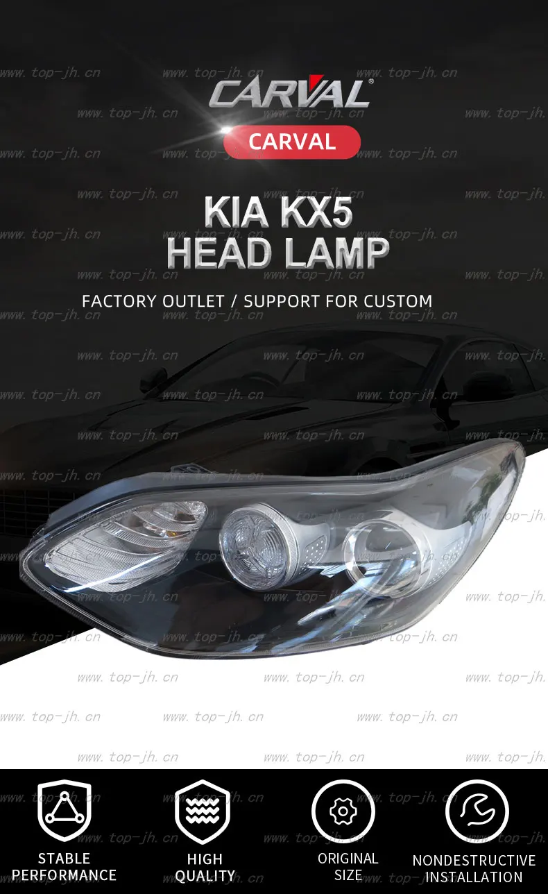 CARVAL JH BODY PARTS AUTO LAMPS HEAD LAMP for KX5-SPORTAGE 2017 AUTO BUMPERS 92101-H3000/92102 ...