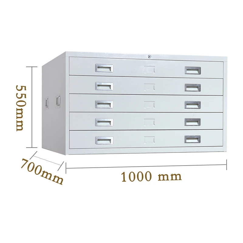 Mobile Map Storage Rack - Durable & Adjustable Filing System