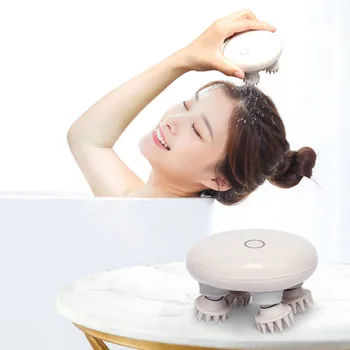 Ems Portable Electric Wireless Waterproof Head Scratcher Hair Scalp ...