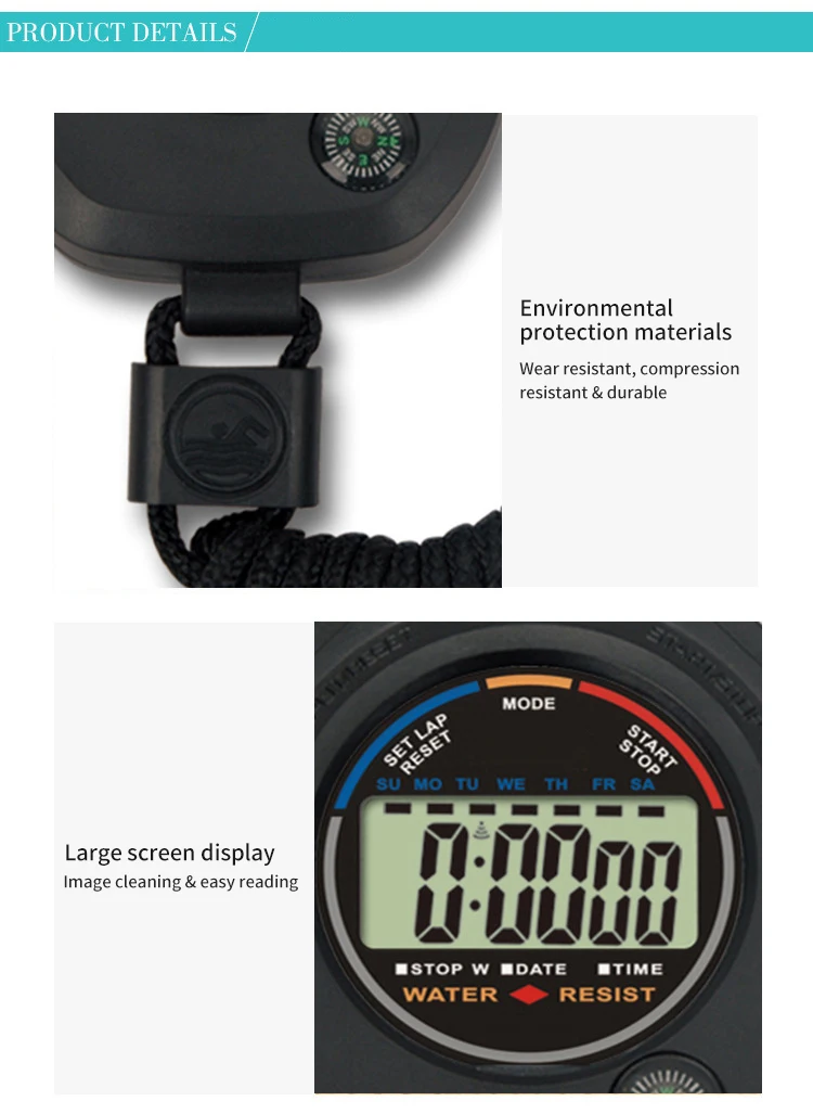 Digital Sport Stopwatch - Cute & Functional Timer