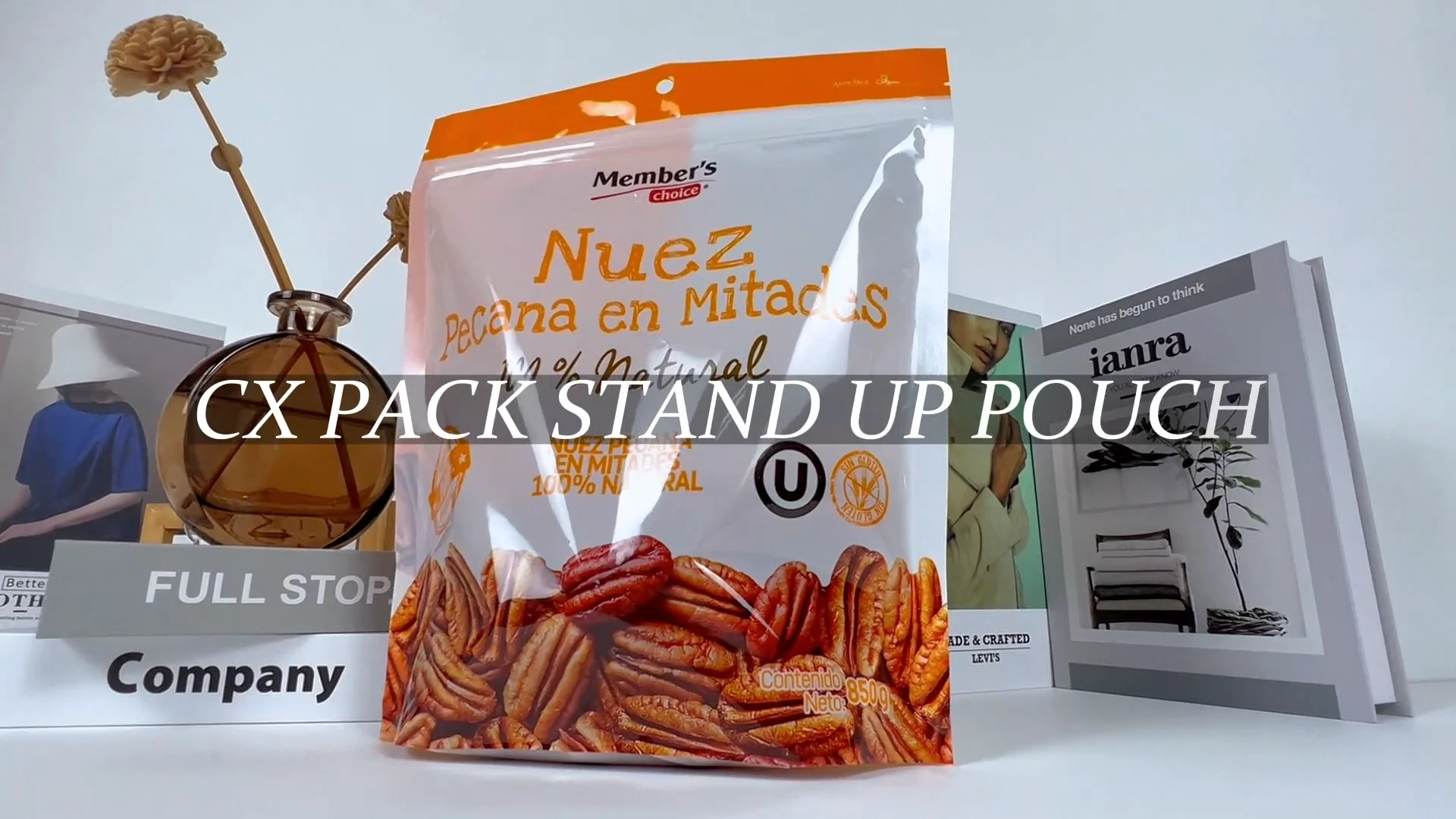 Doy Pack Pouch Nut Walnut Almond Pistachio Chestnut Pine Cashew Pecan ...