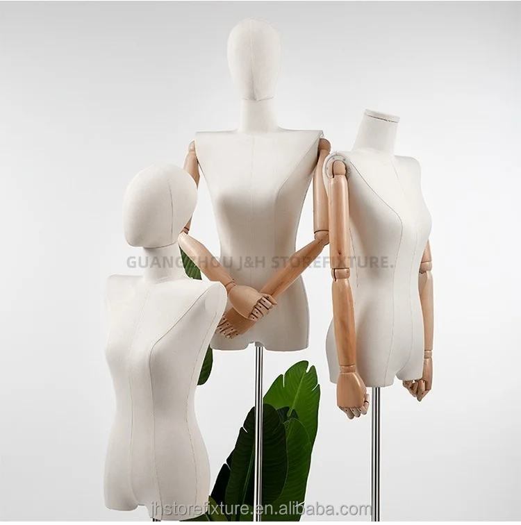 Adjustable Half Body Female Stand Dummy Mannequins