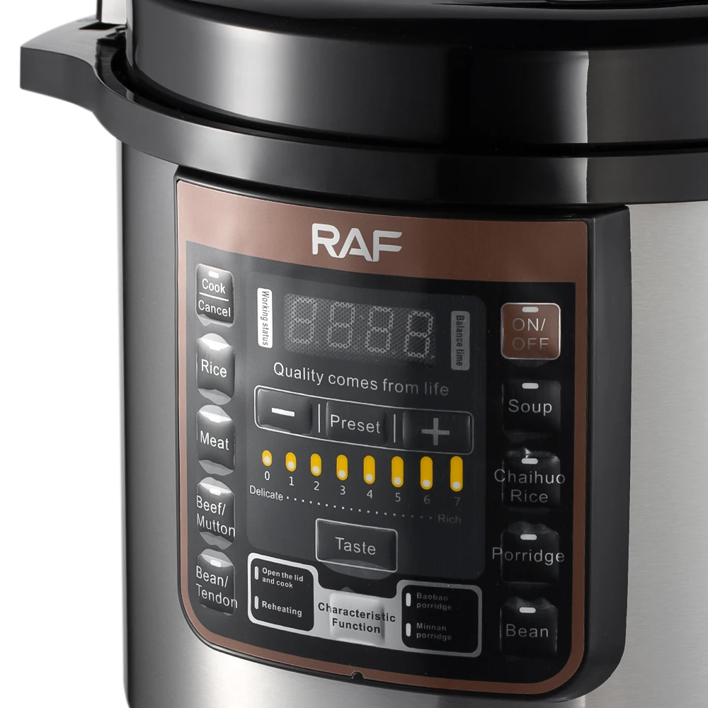 RAF 8L Multicooker - Versatile Digital Pressure Rice Cooker