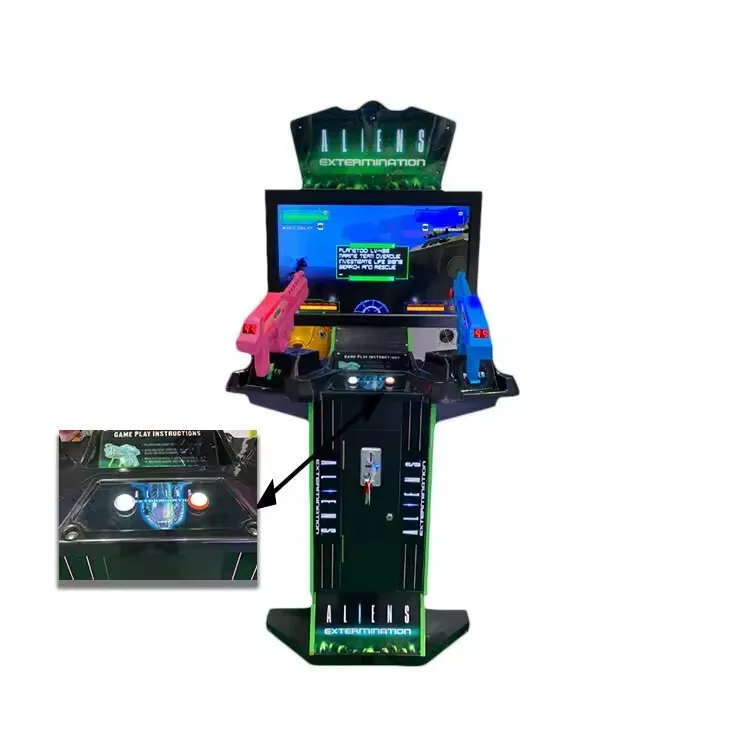 2025 Coin Operated Arcade Shooting Game Machine 42'' Lcd Aliens ...