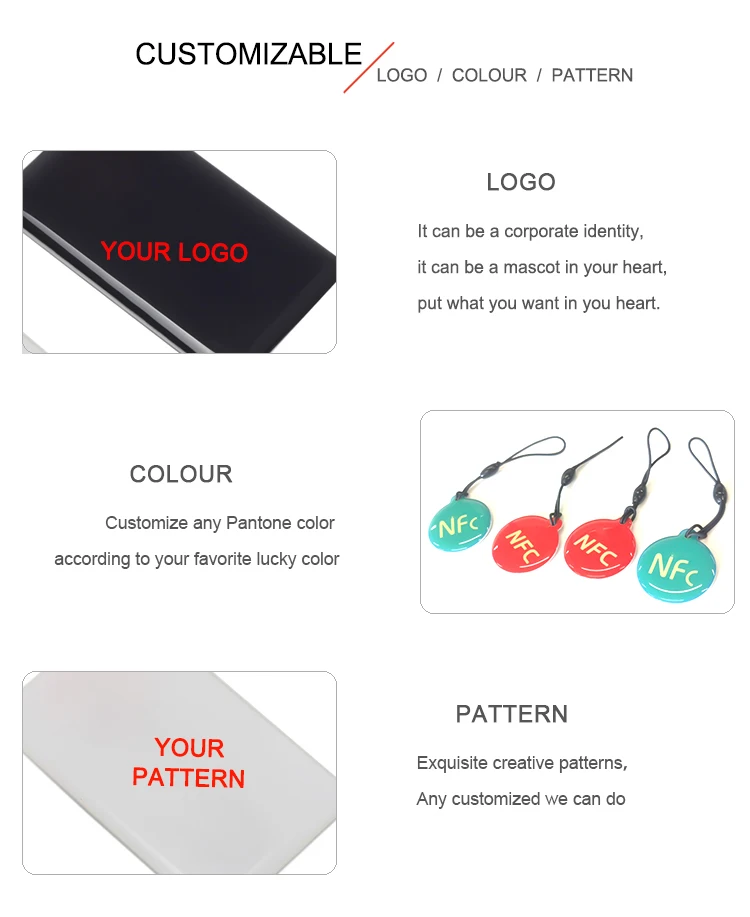 Custom Design 125khz Smart Hotel Locks Key Fobs Keychain RFID Keyfobs ...