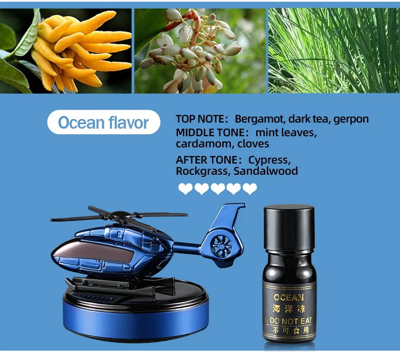 Dashboard Windmill Solar Energy Rotating Aromatherapy Air Freshener ...