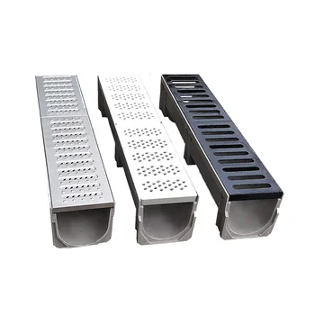 Prefabricated Polymer Drainage Channel Rain Water Ditch Cover Overflow ...