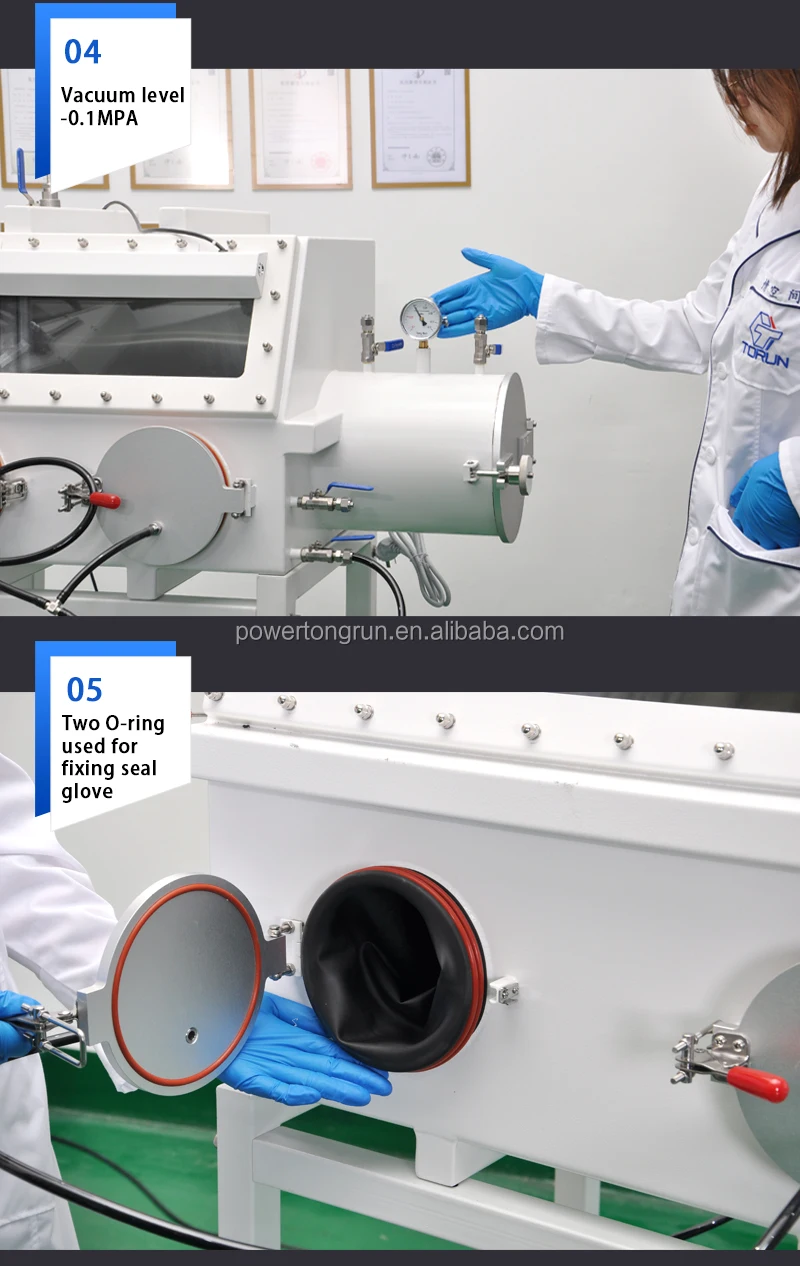 Bench Top Isolator - Stainless Steel Glove Box for Lab