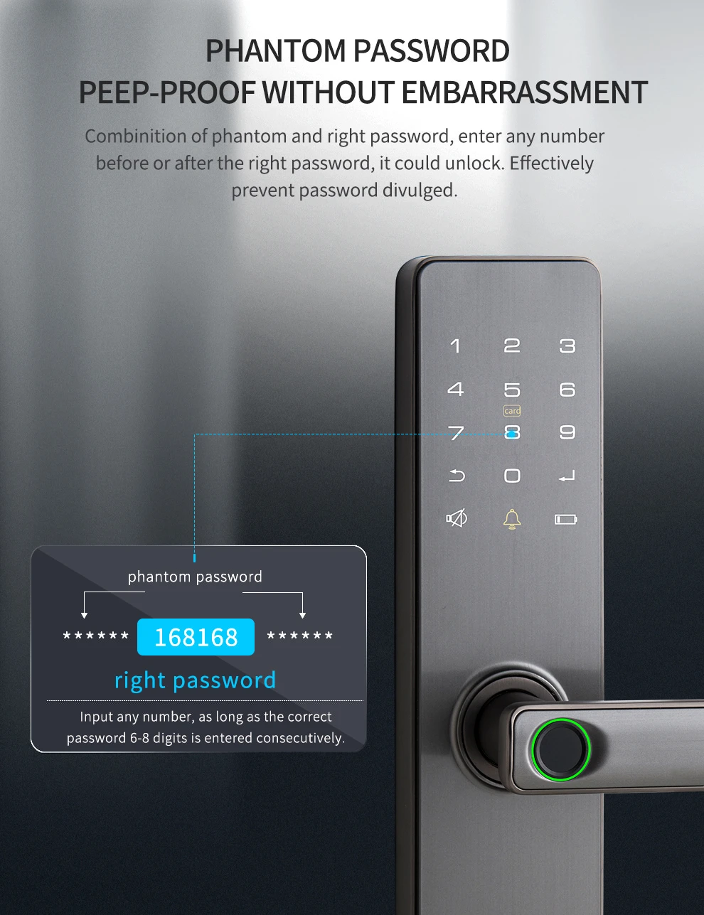 Aidmi Cheap Price Smart Door Lock Touch Keypad Biometric Fingerprint ...