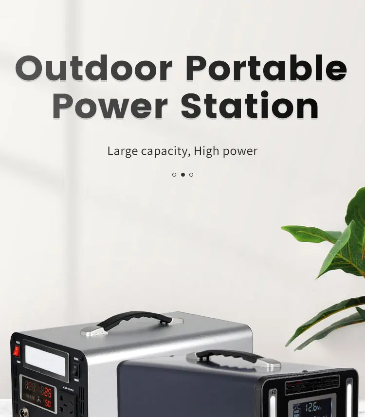50ah 100ah Solar Generator Emergency 1000w Outdoor Portable Power ...