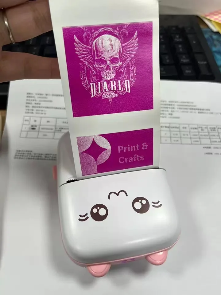S Tik Tok Hot Portable Thermal Printer Mini Print Paper Photo Pocket Bt ...