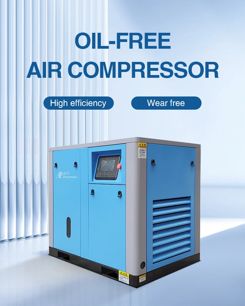Water Lubricated Rotary 50hp 37kw Oil-free Screw Air Compressor 7.5kw ...