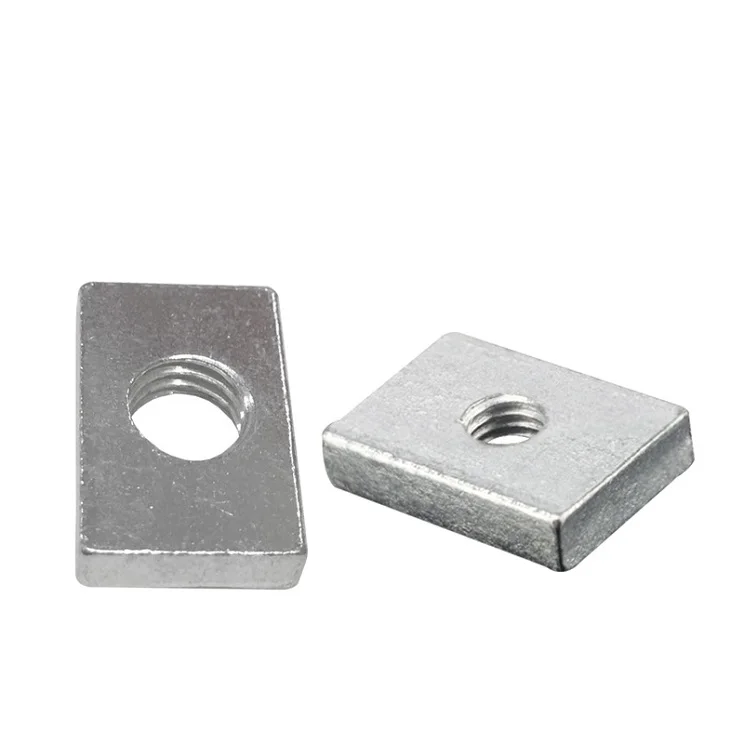 Locking Galvanized Stainless Steel Rectangular Nuts for Heavy Industry