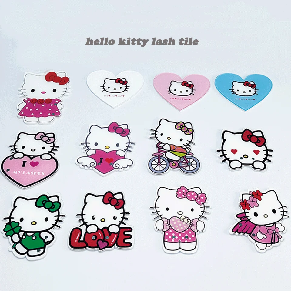 Custom Hello Kitty Lash Tile With Magnet Wholesale Eyelash Extension ...