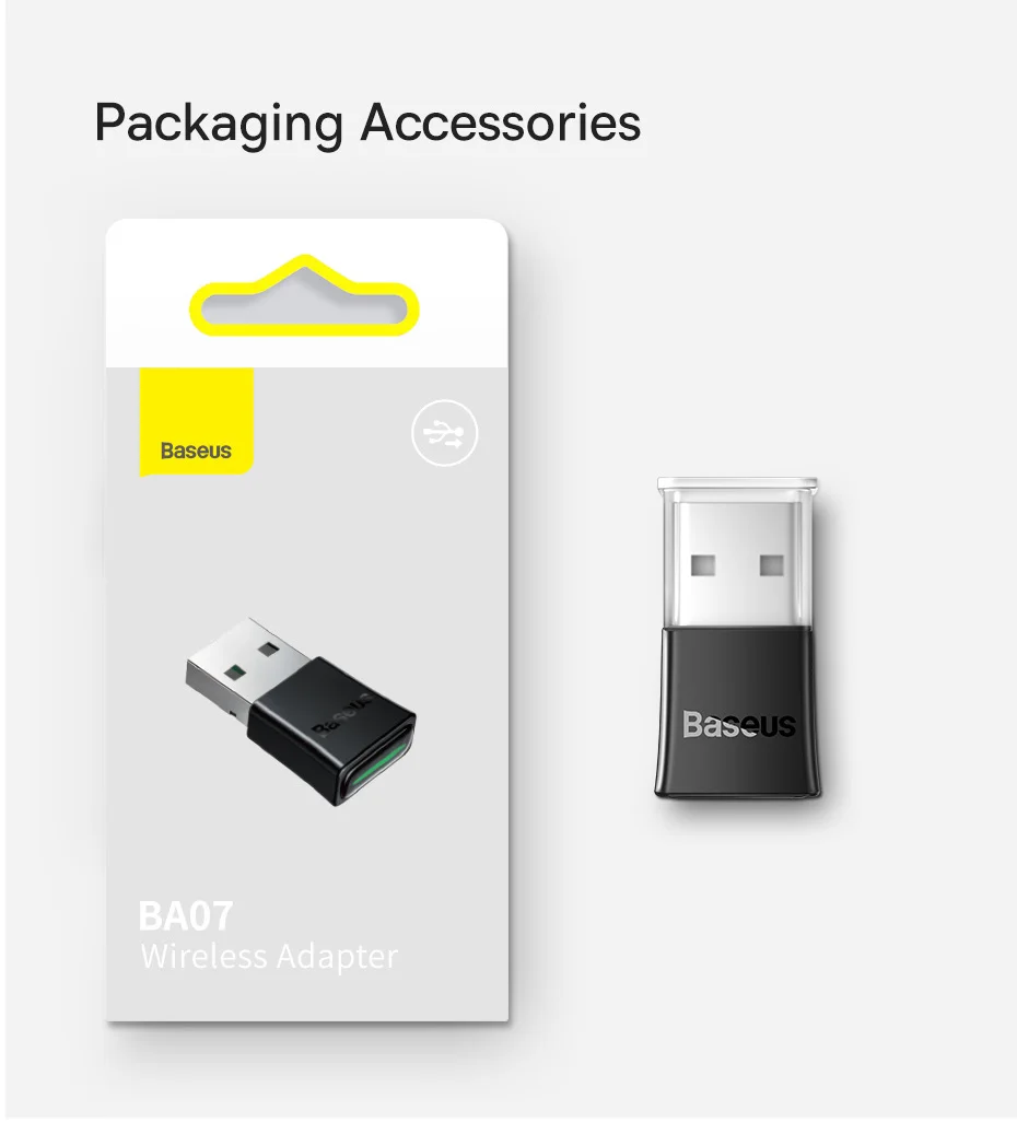 Baseus BA07 USB Bluetooth Adapter - Bluetooth 5.3 Dongle