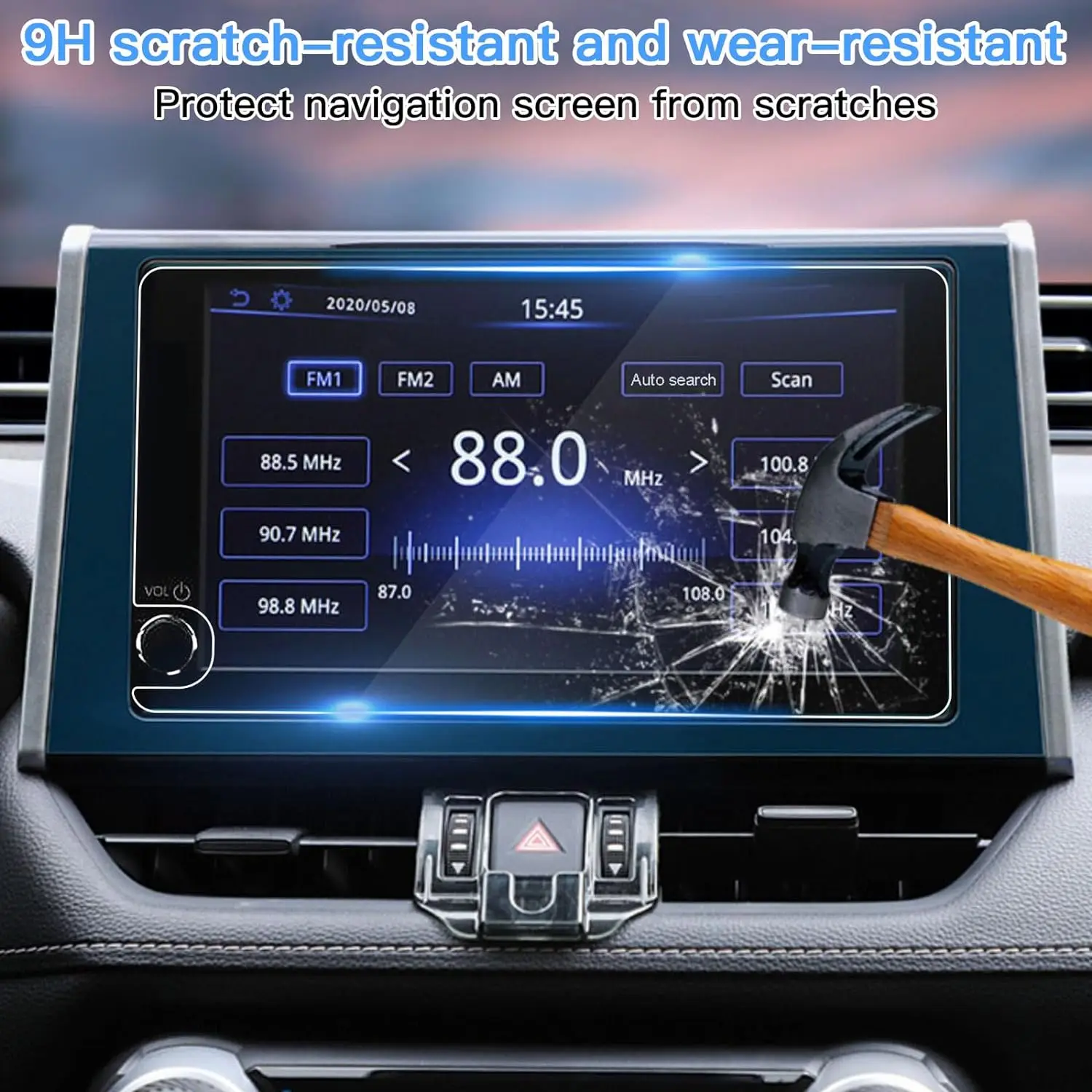 Car Monitor Screen Filter Anti Reflection Light Control Film For Car ...