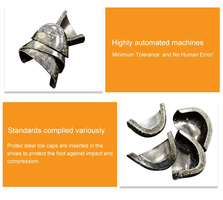 Custom Nano Carbon Fiber Glass Toe Cap Safety Shoes Composite Toe Cap ...
