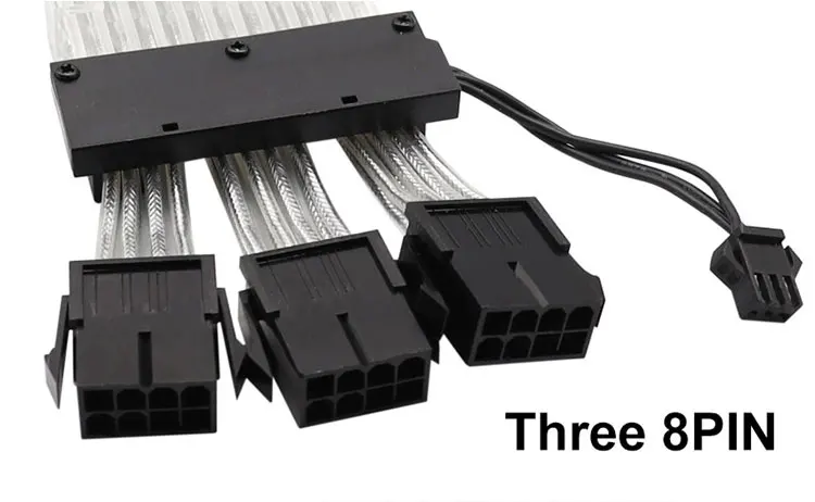 Customized 3*8pin Gpu Power Cable Row Divine Light Synchronous Neon ...