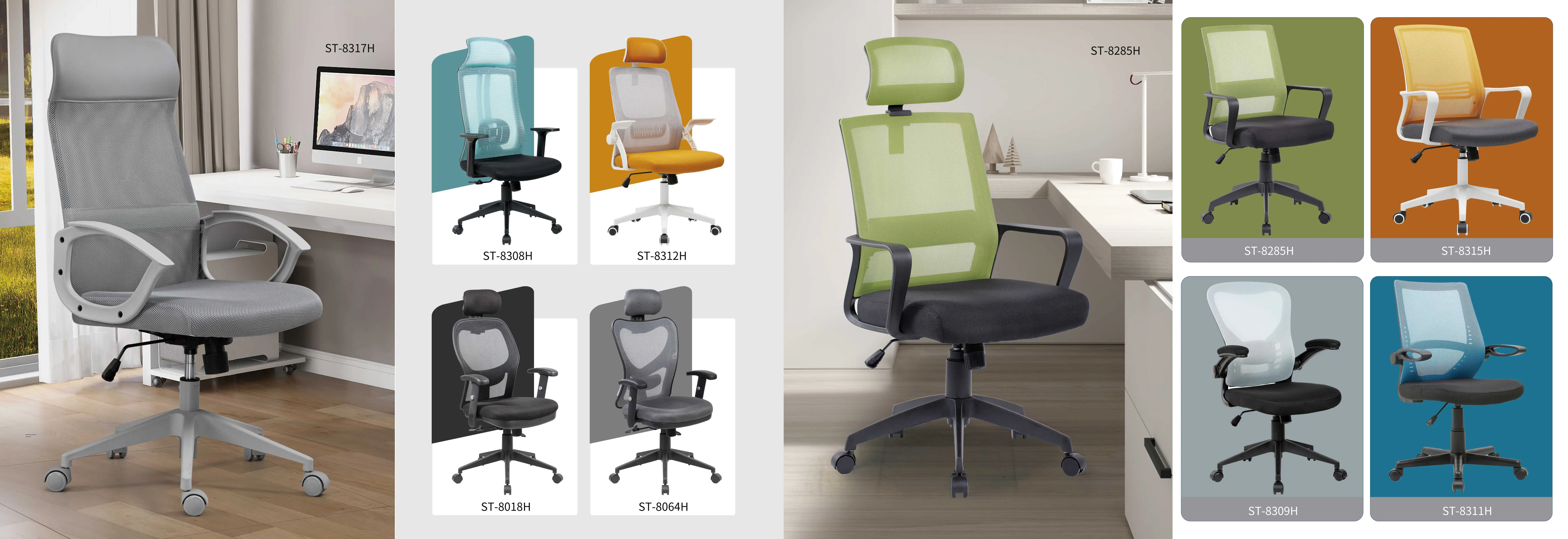 Eurostile Ergonomic Grey Desk Chair,Mesh Computer Chair Home Office Desk Chairs With Wheels ...