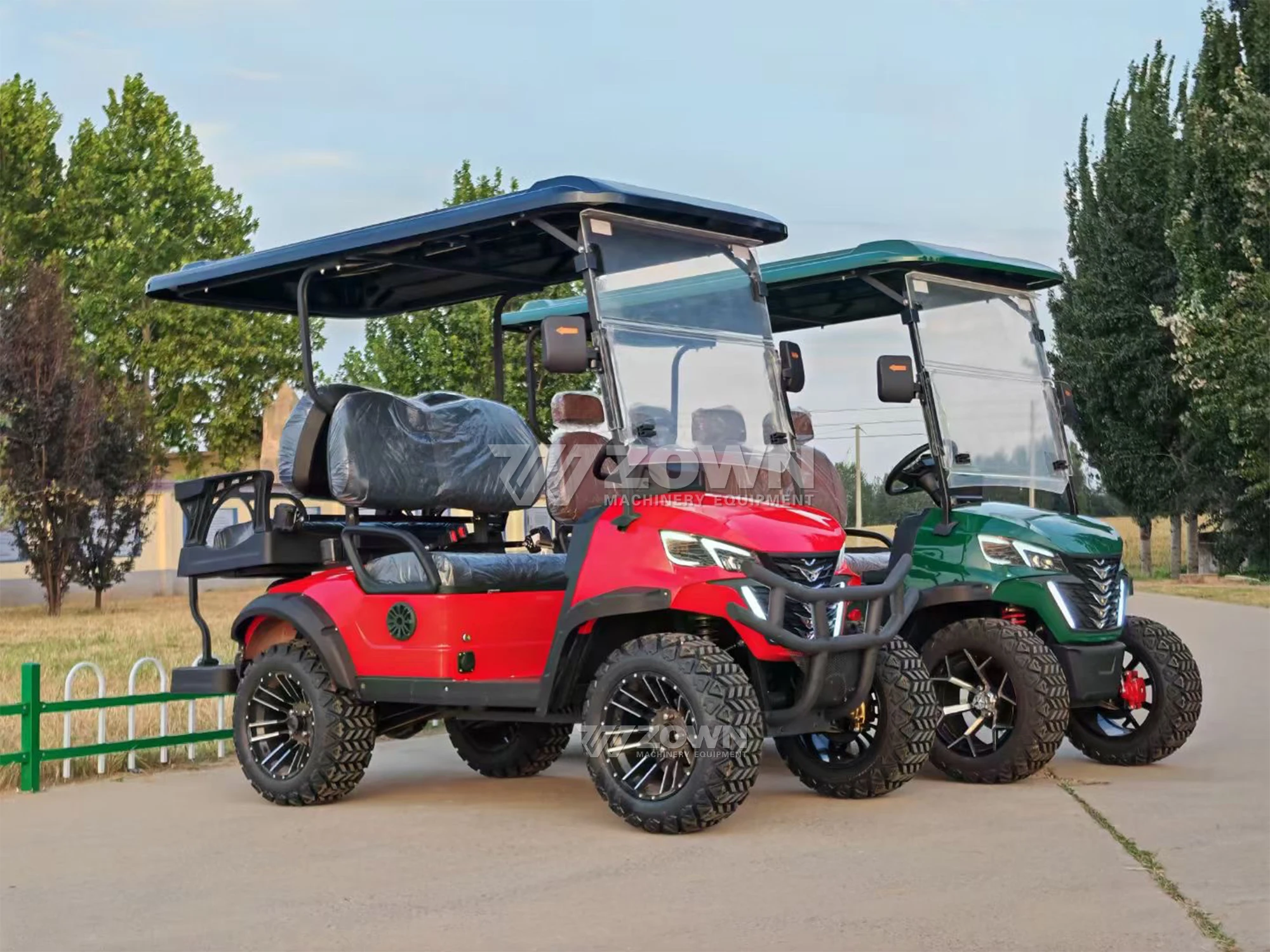 6 Seater 48V Lifted Golf Cart with 5kw Motor New Design Electric ...