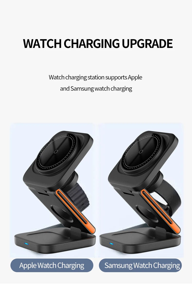 Multifunction Chargers - Foldable Magnetic 3 in 1 Wireless Charger