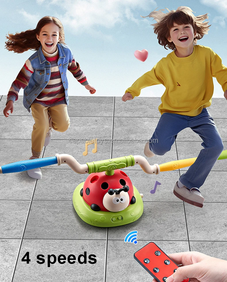 3 in 1 Remote Control Jump Rope Machine Set with Rocket Launcher & Ring ...