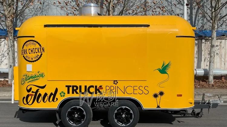 Wecare Custom Towable Fast Food Mobile Kitchen Chicken Rotisserie Pizza ...