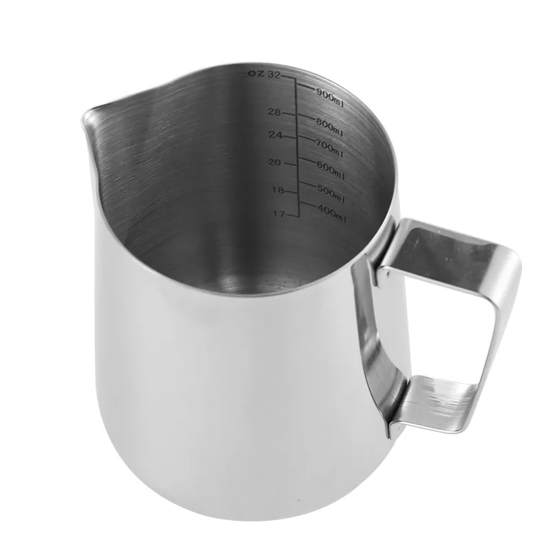 350ml Inner Scale Espresso Coffee Milk Frothing Pitcher Stainless Steel ...