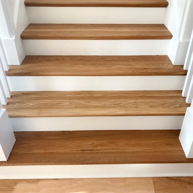 CBMMART Stair Bullnose Prefinished Oak Stair Treads