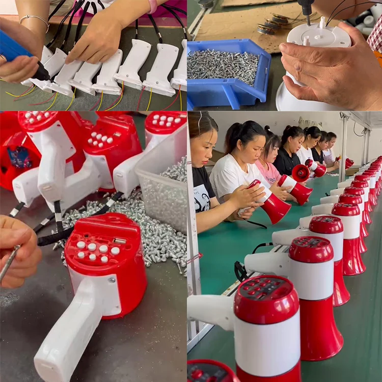 Speaker Built-in Music & Siren Megaphone Promotional Spirit Megaphone ...