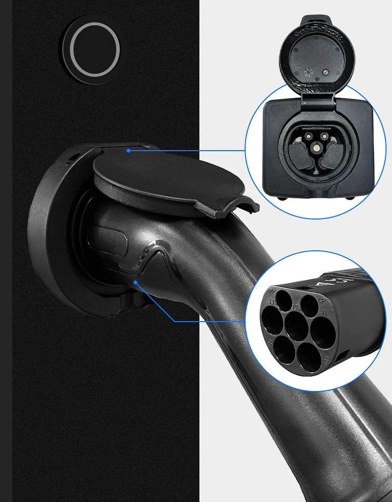 Type2 Electric Vehicle Charging Socket With Lock - Buy Electric Vehicle ...