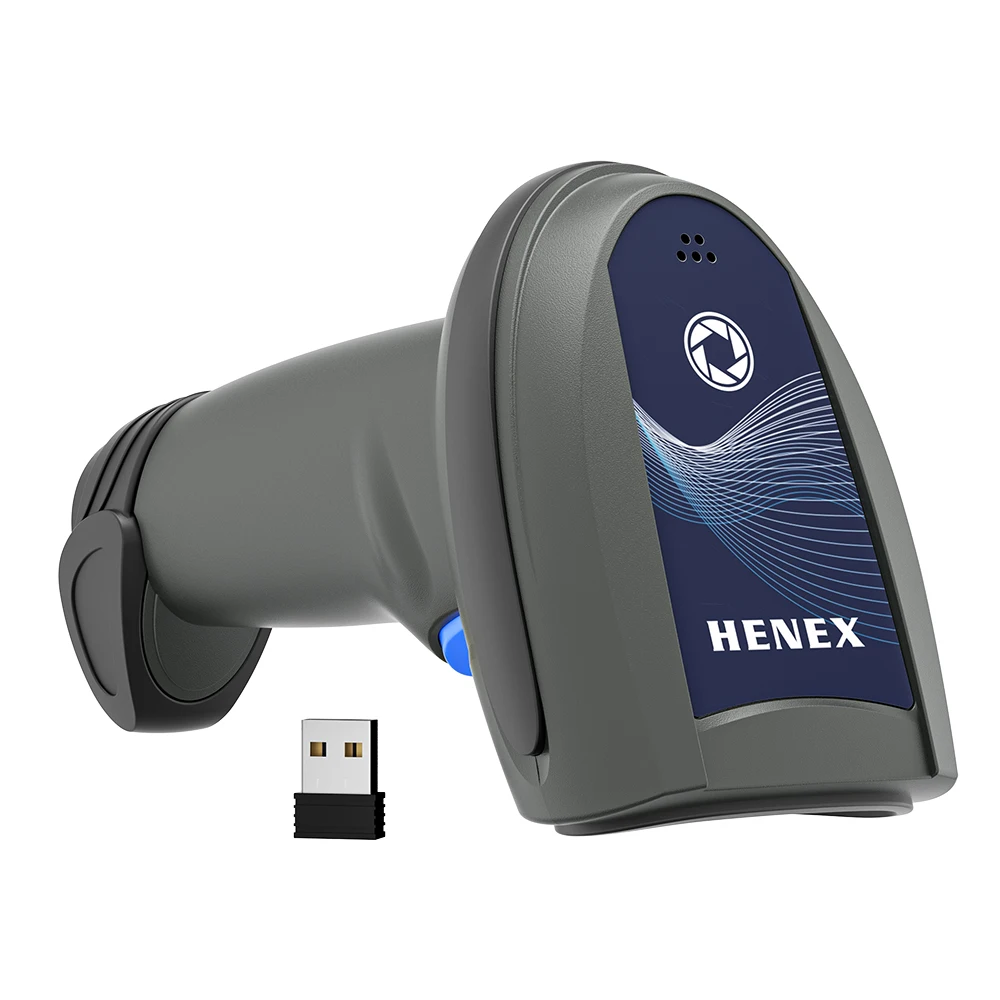 HENEX Handheld Bluetooth Barcode Scanner QR Code PDF417 2D Barcode ...