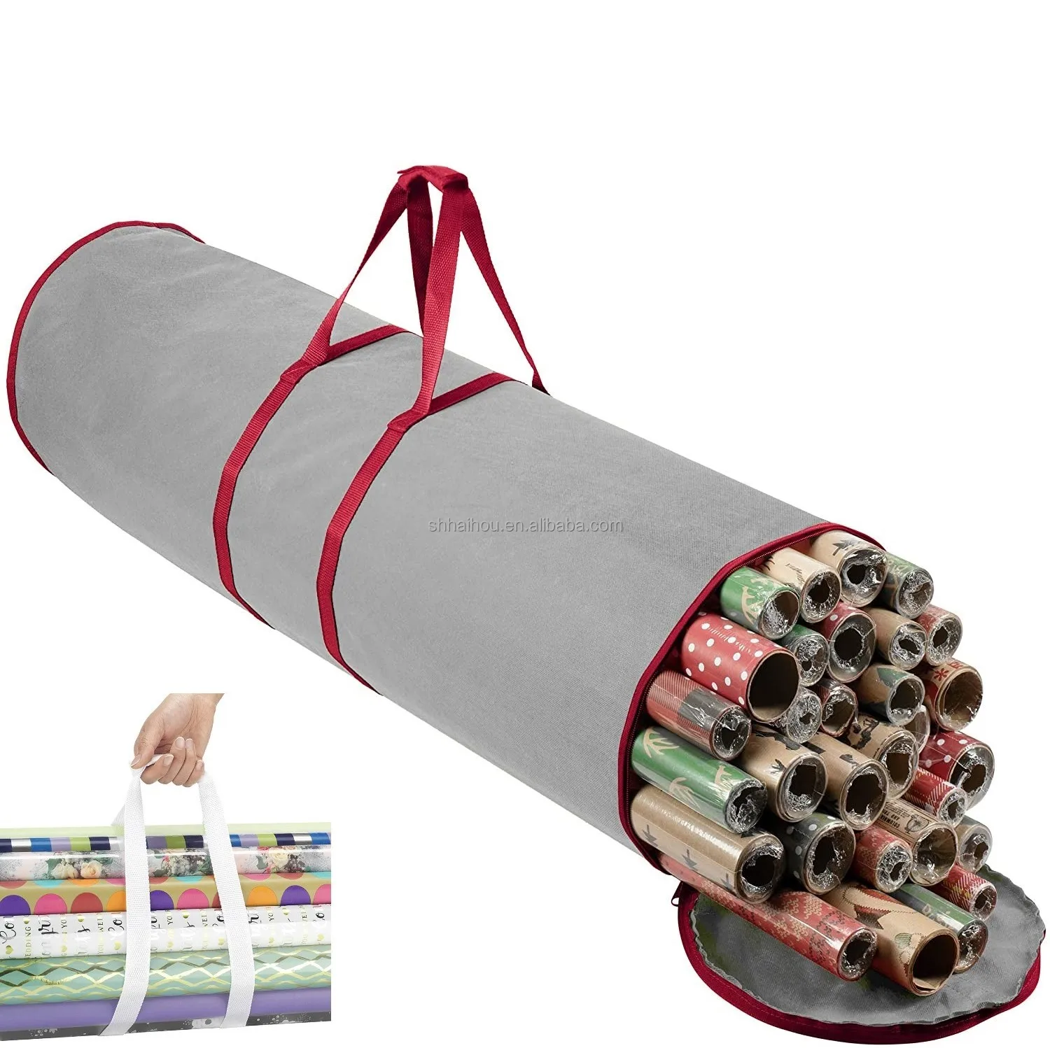 Customize Logo Clear Folding Premium Wrapping Paper Storage Containers ...