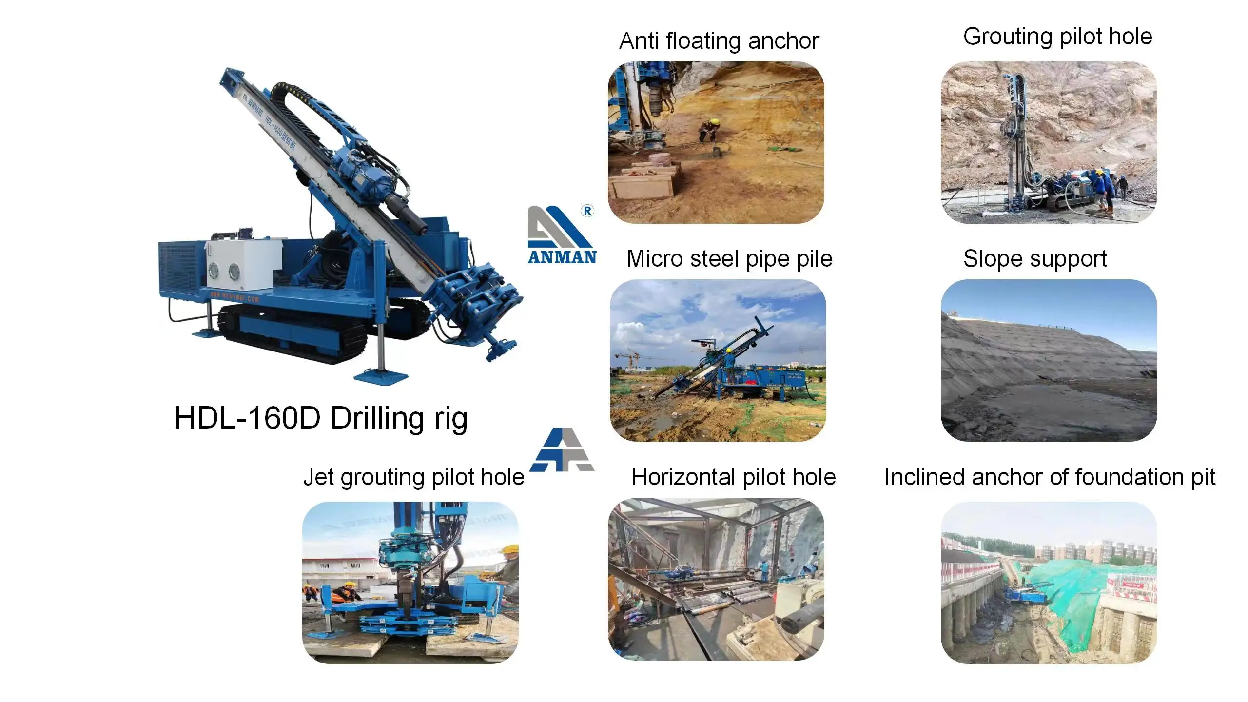 Hdl-160d Micropile Construction Shed Guiding Hole 24 Hour After Sale ...