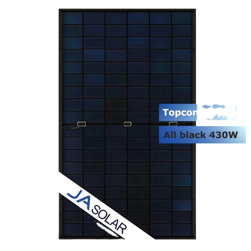 JA 435W 440w 445w 450w 455w N Type Bifacial Double Glass Full Black ...