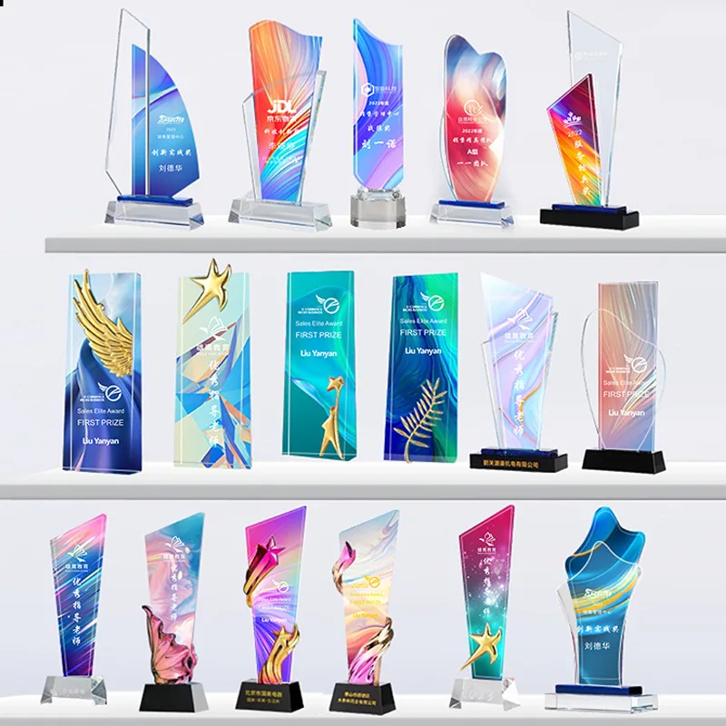 Alibaba.com: Honor of Crystal Blank K9 Crystal Trophy with Metal Star ...