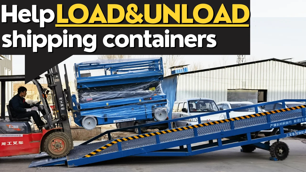 Factory Industrial 15tons Mobile Loading Ramps Good Performance Container Dock Ramp Hydraulic ...