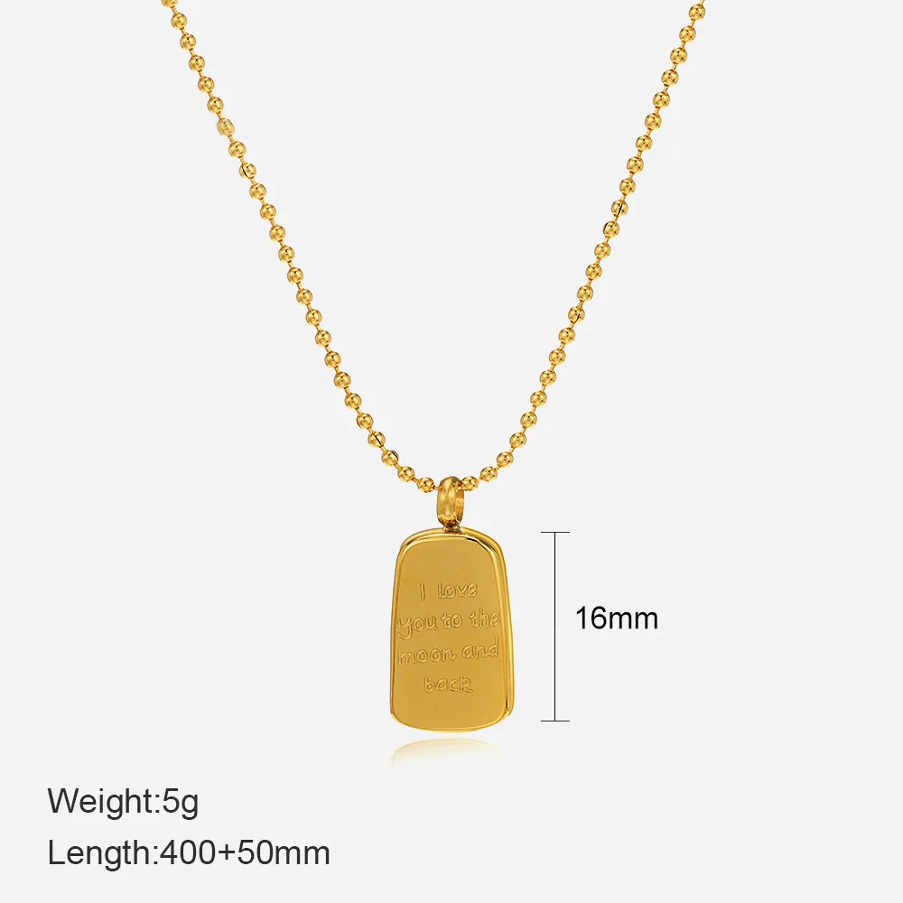 Non Tarnish Water Proof Jewelry - Vintage 18K Gold Star Moon Pendant