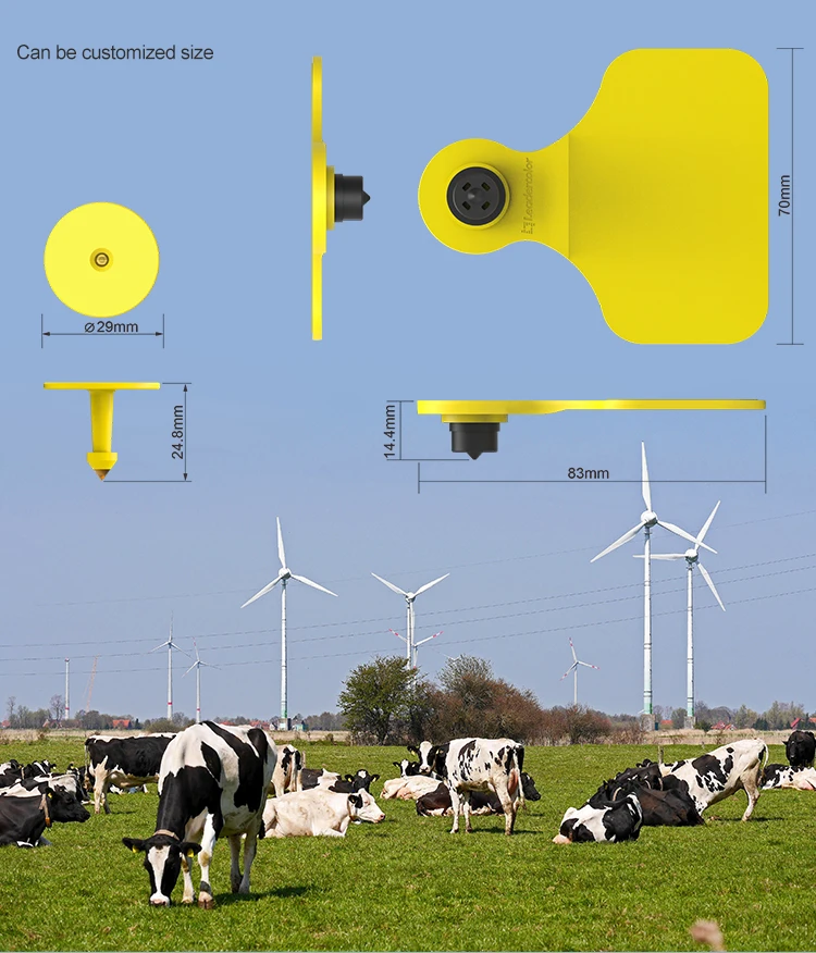 Customizable Uhf Long Range Passive 840~960mhz Tpu Material Uhf Animal ...