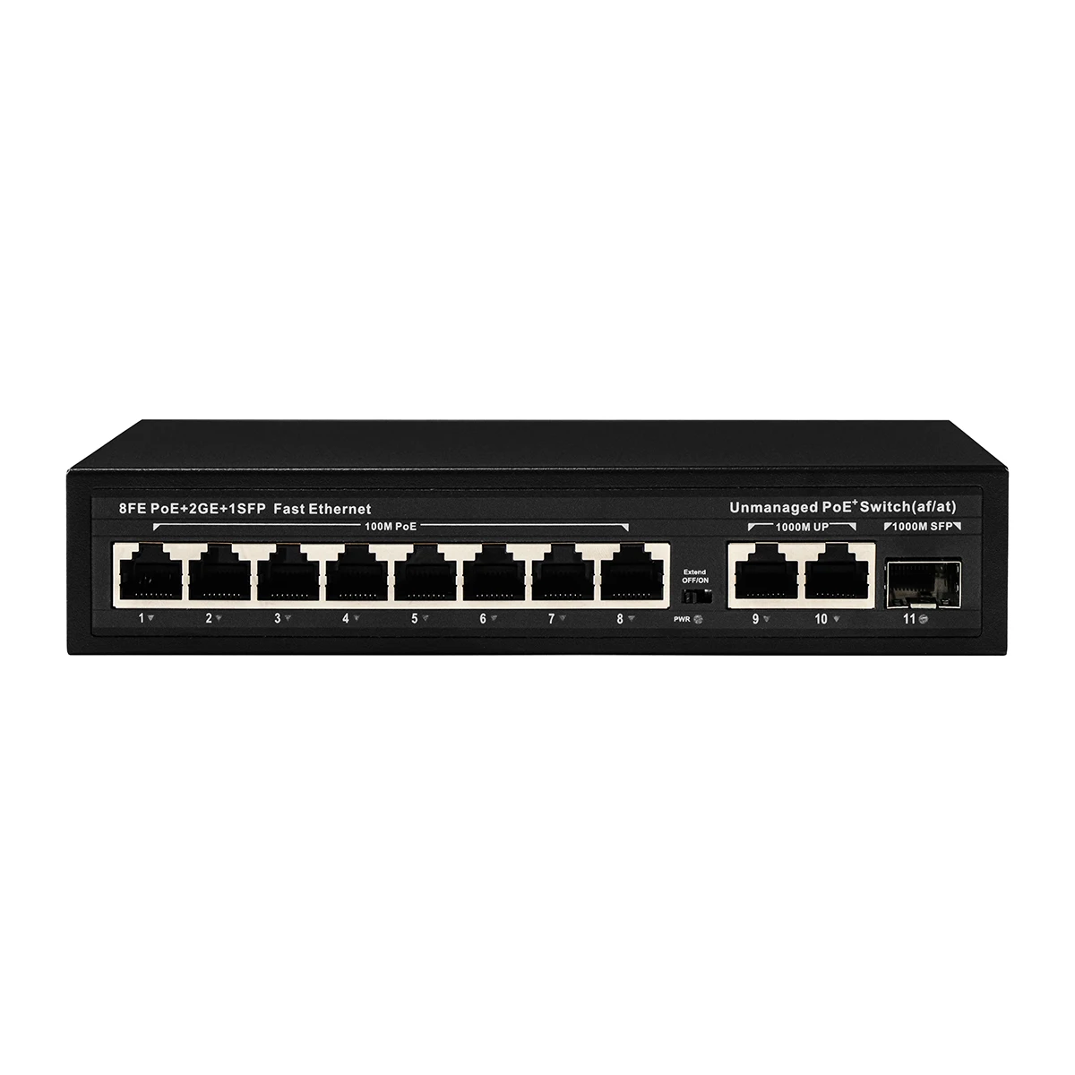 11 port copper SFP uplink 10/100Mbps 120W 8 port POE PSE network switch ...